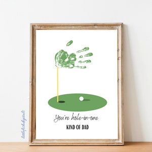 Golf Handprint Art: Father's Day Keepsake Gift (digital Download) - Etsy