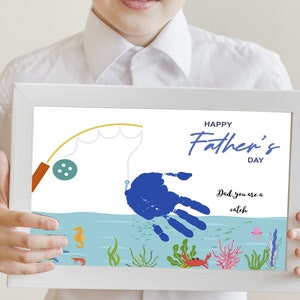 Printable Dad Keepsake Handprint Memory Craft, Printable Handprint Art ...