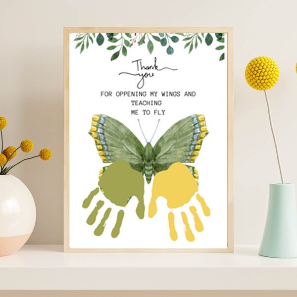 Butterfly Handprint Art - Etsy
