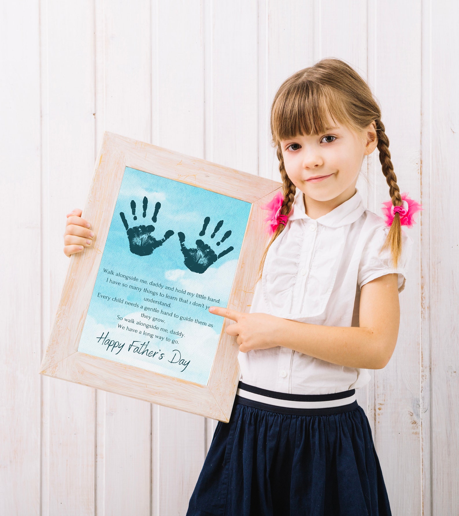Daddy Poem, Handprint Footprint Art Craft, Father's Day Handprint Craft ...