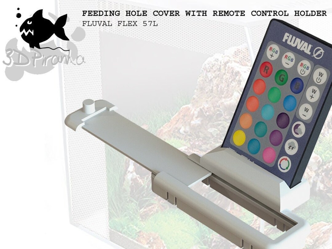 Feeding Hole Cover With Remote Control Holder, Fits Fluval Flex 57L ...
