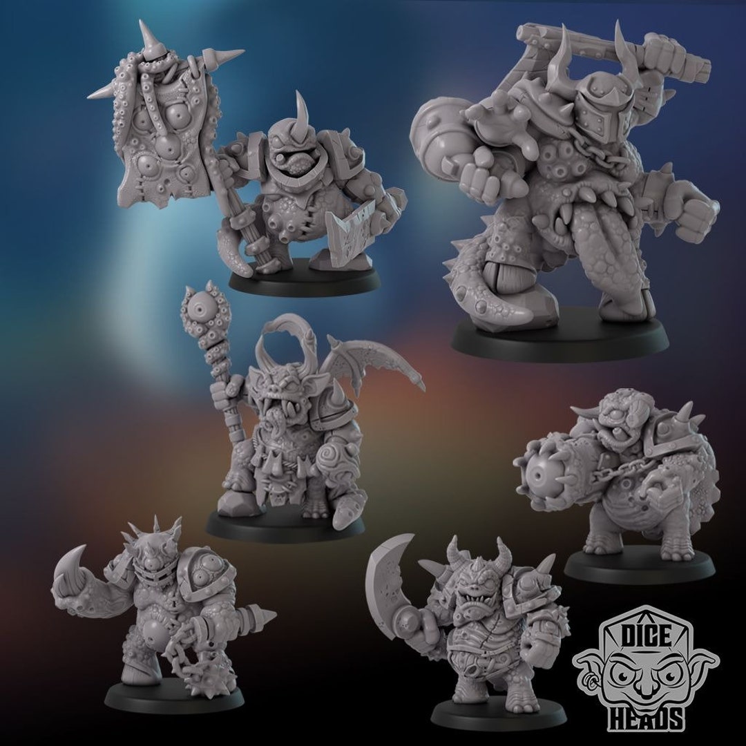 Pustulant Warband 3d Printed Miniature by Diceheads - Etsy