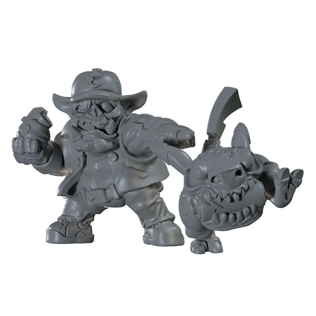 Ash Ketchork and Squikachu - 3d Printed Grim Chibi Miniature - Etsy