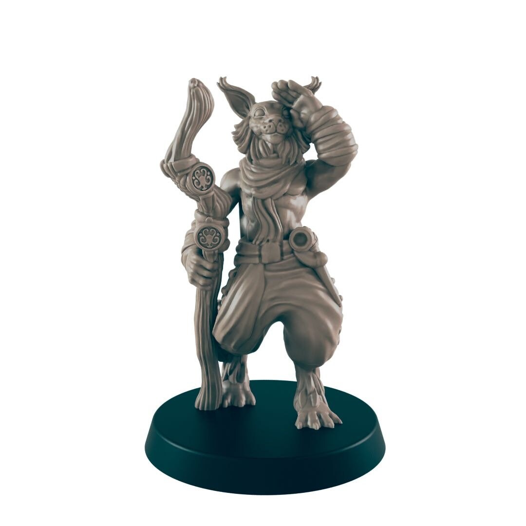 Catfolk Guide 3d Printed Miniature Sculpted by EC3D - Etsy