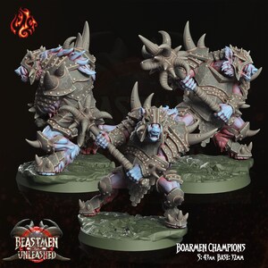 Boarmen Champions - 3d Printed Miniature by Crippled God Foundry - Etsy