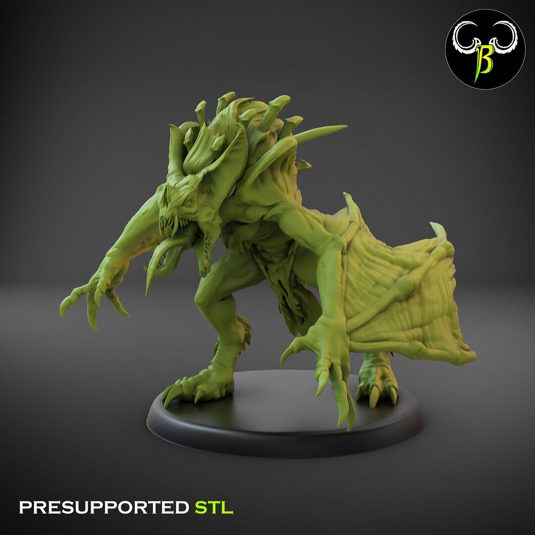 Flying Tomb Lord - Crypt Nightmares- 3d Printed Miniature Sculpted by ...