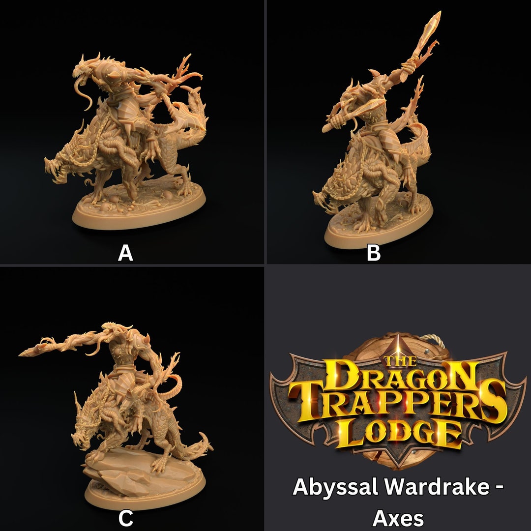 Abyssal War Drake - 3d Printed Miniature - Etsy