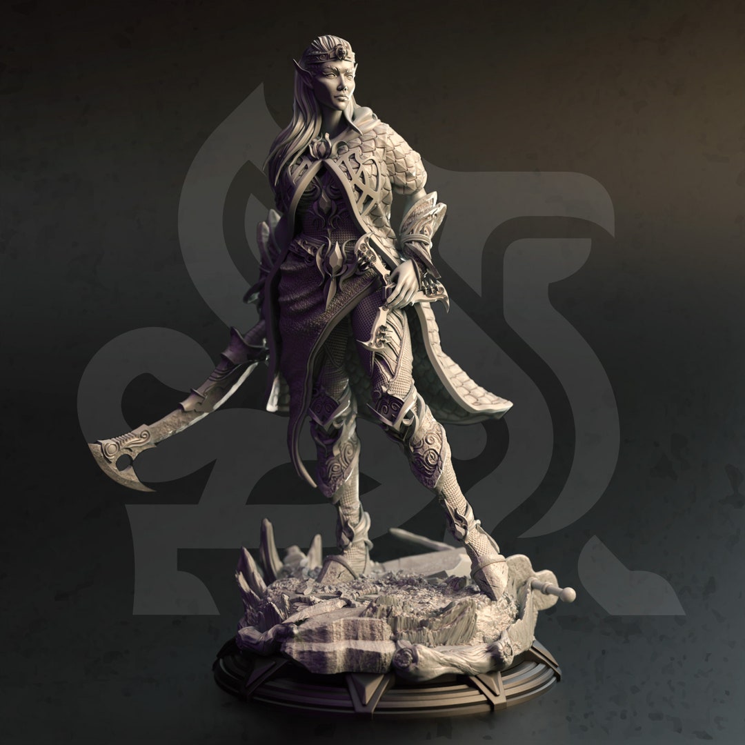 Rylena, Blade of Wisdom - Female High Elf Spellblade - 3d Printed ...