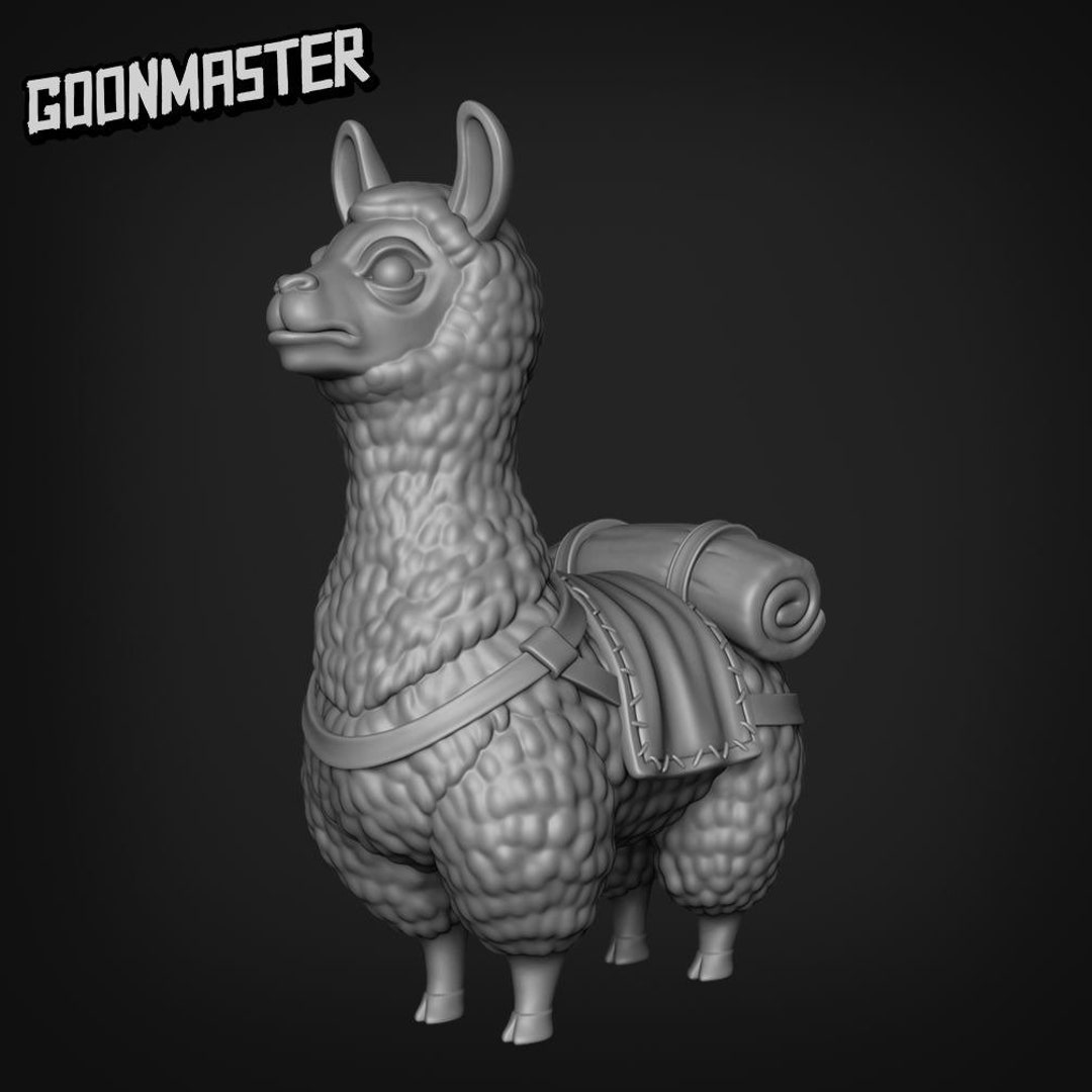 Llama - 3d Printed Miniature by Goon Master Games - Etsy
