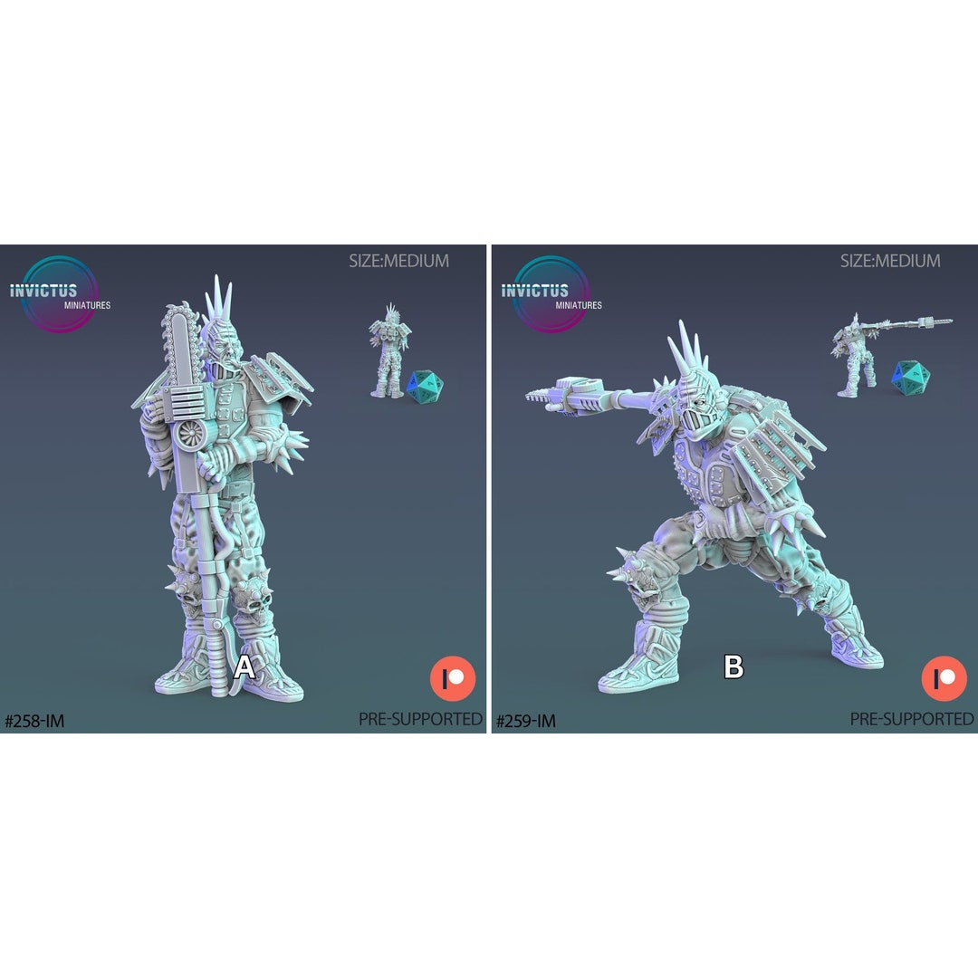 Mad Warrior 3d Printed by Invictus Miniatures - Etsy