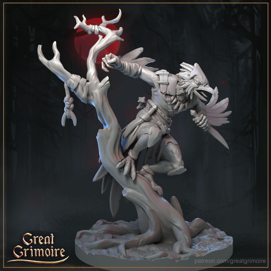 The Whirlwind Shadow 3d Printed Miniature Sculpted by Great Grimoire - Etsy