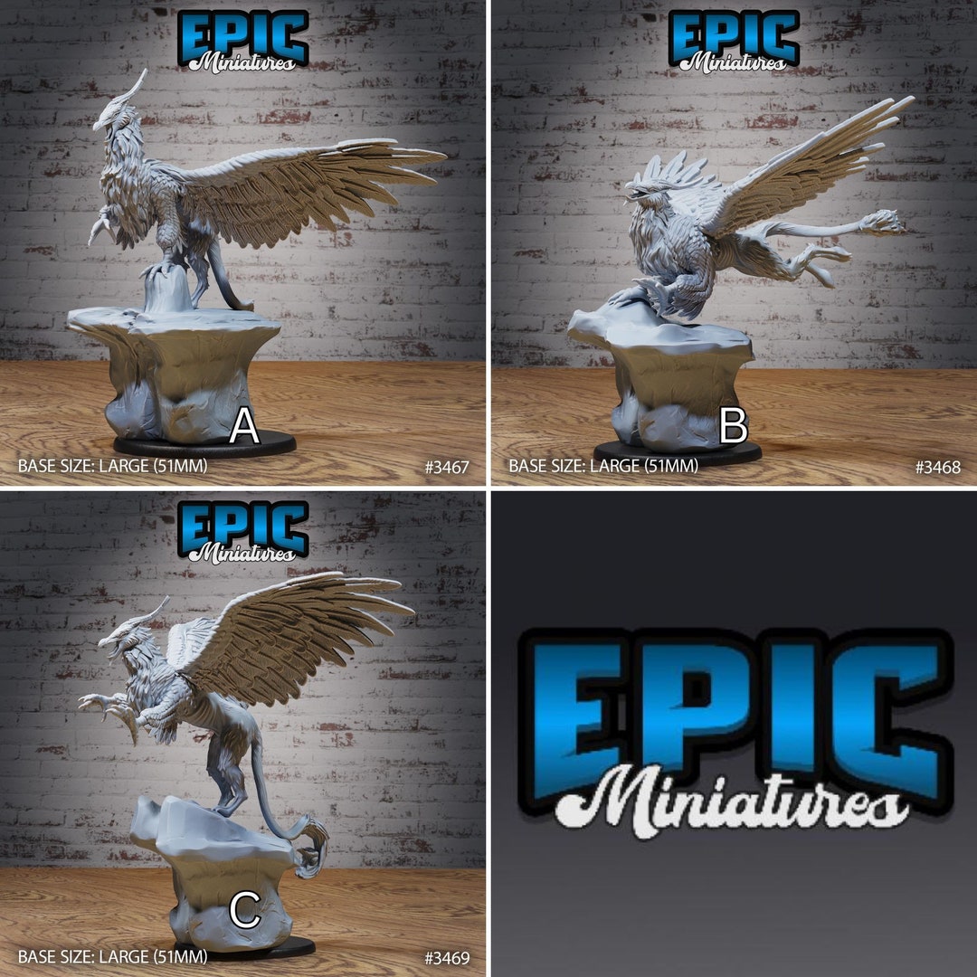 Longbeak Griffin 3d Printed by Epic Miniatures - Etsy
