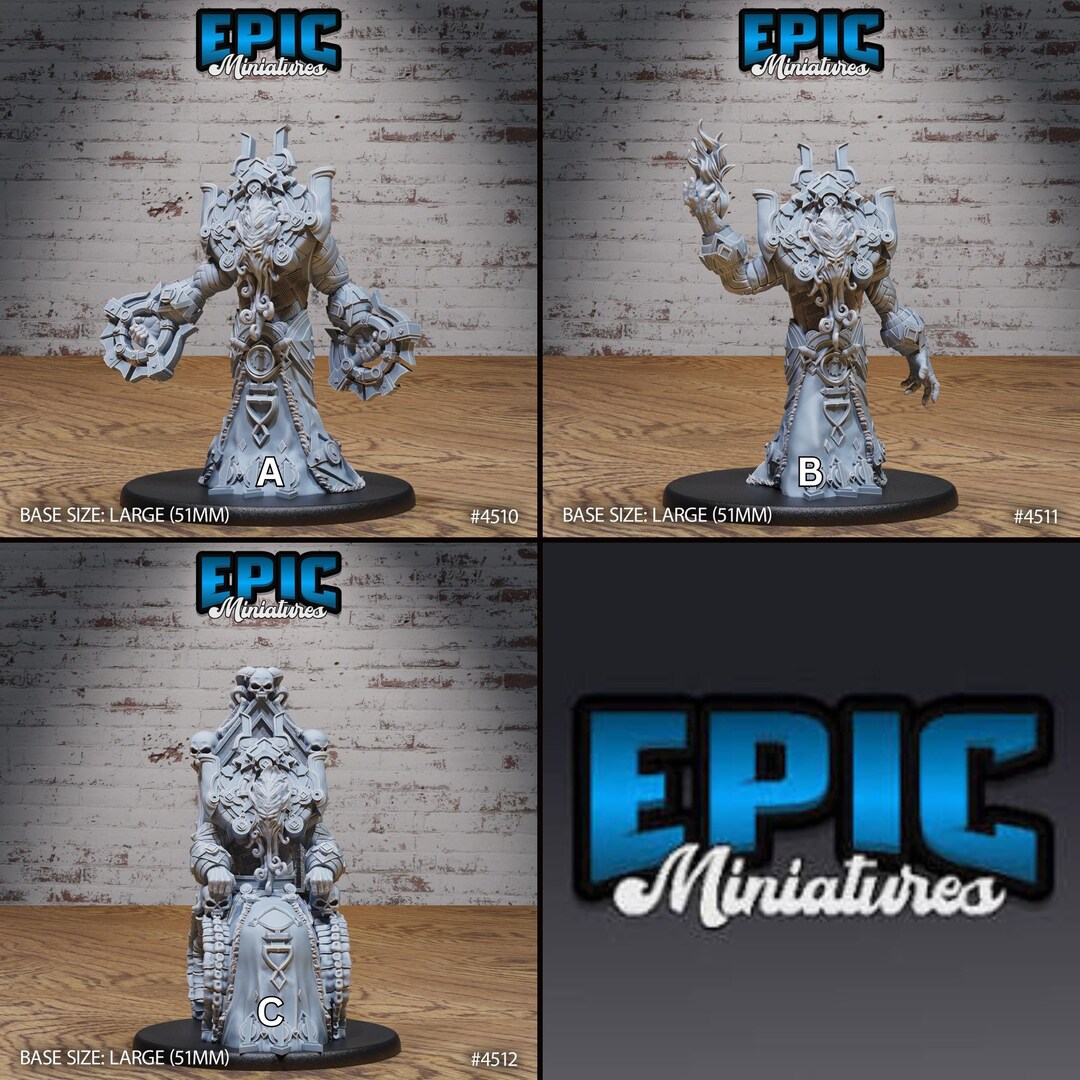 Mind Emperor 3d Printed Miniature Sculpted by Epic Miniatures - Etsy