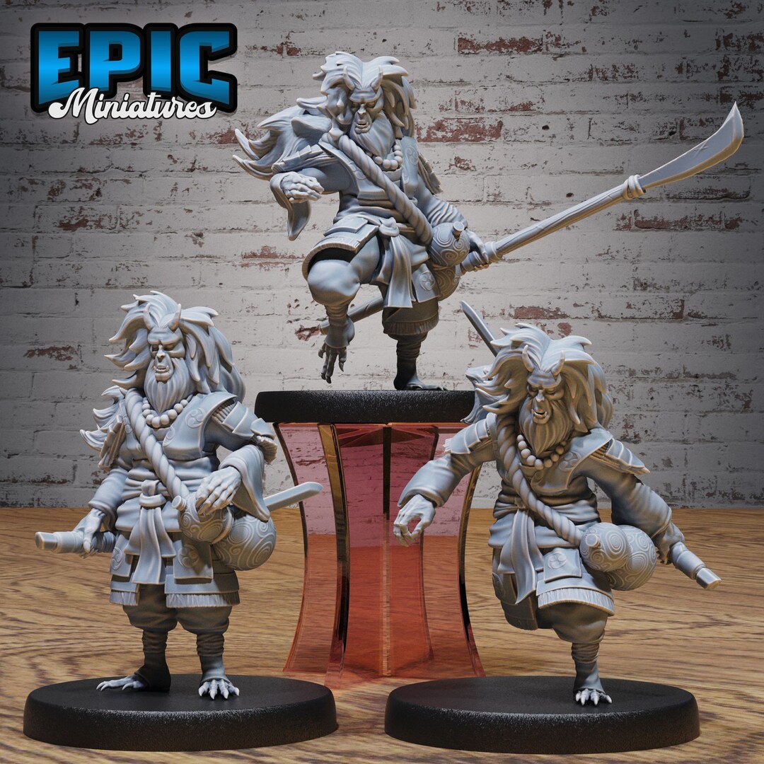 Oni Monkey 3d Printed by Epic Miniatures - Etsy