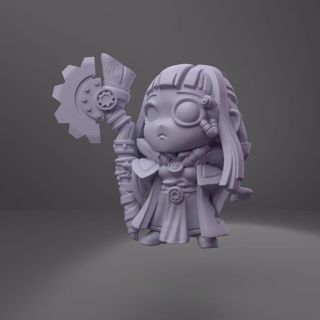 Adept Fern - 3d Printed Grim Chibi Miniature - Etsy