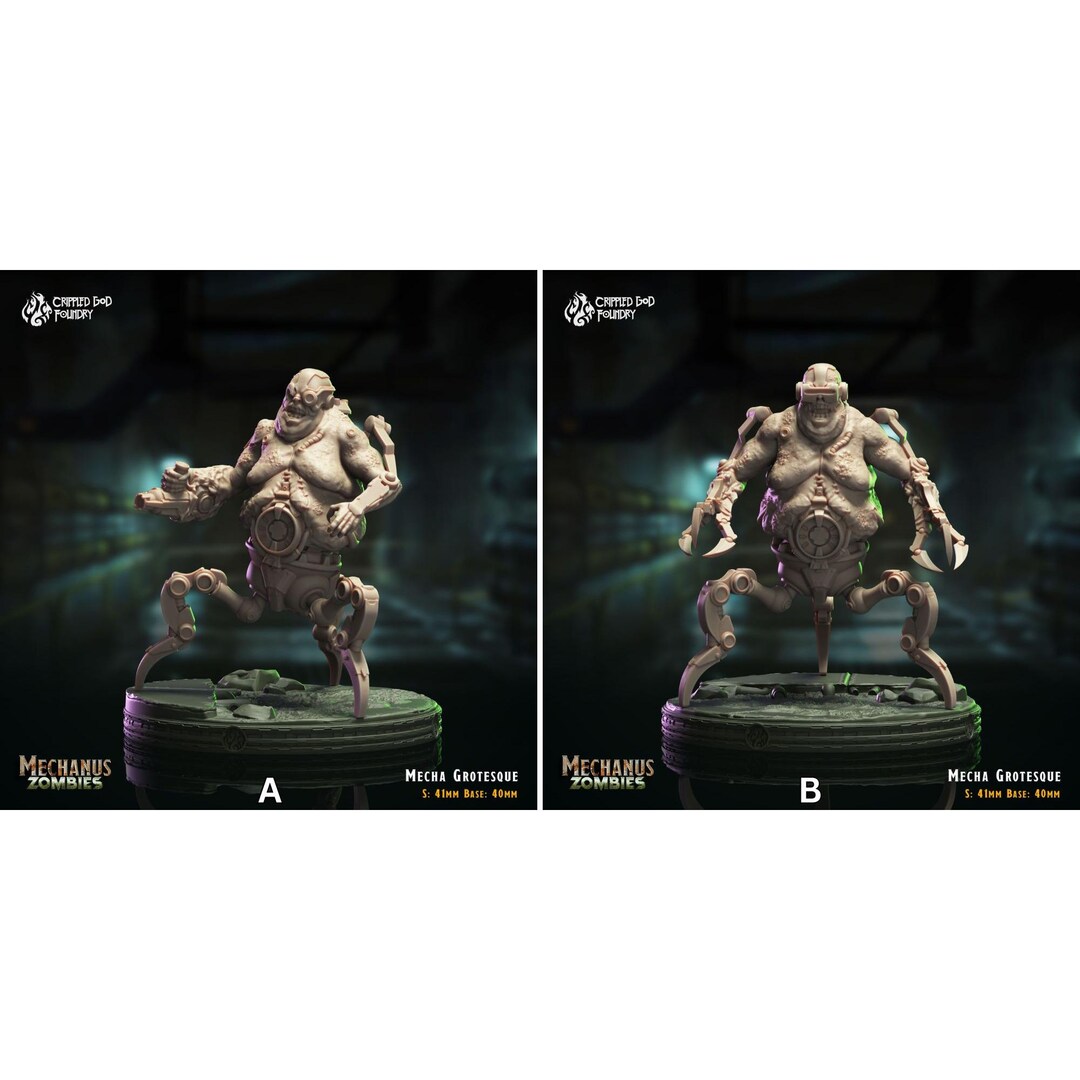 Mecha Grotesque 3d Printed Miniature Sculpted by Crippled God Foundry ...