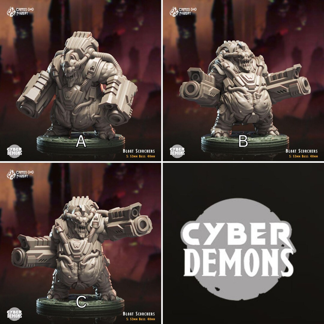 Bloat Scorchers - 3d Printed Miniature Sculpted by Crippled God Foundry ...