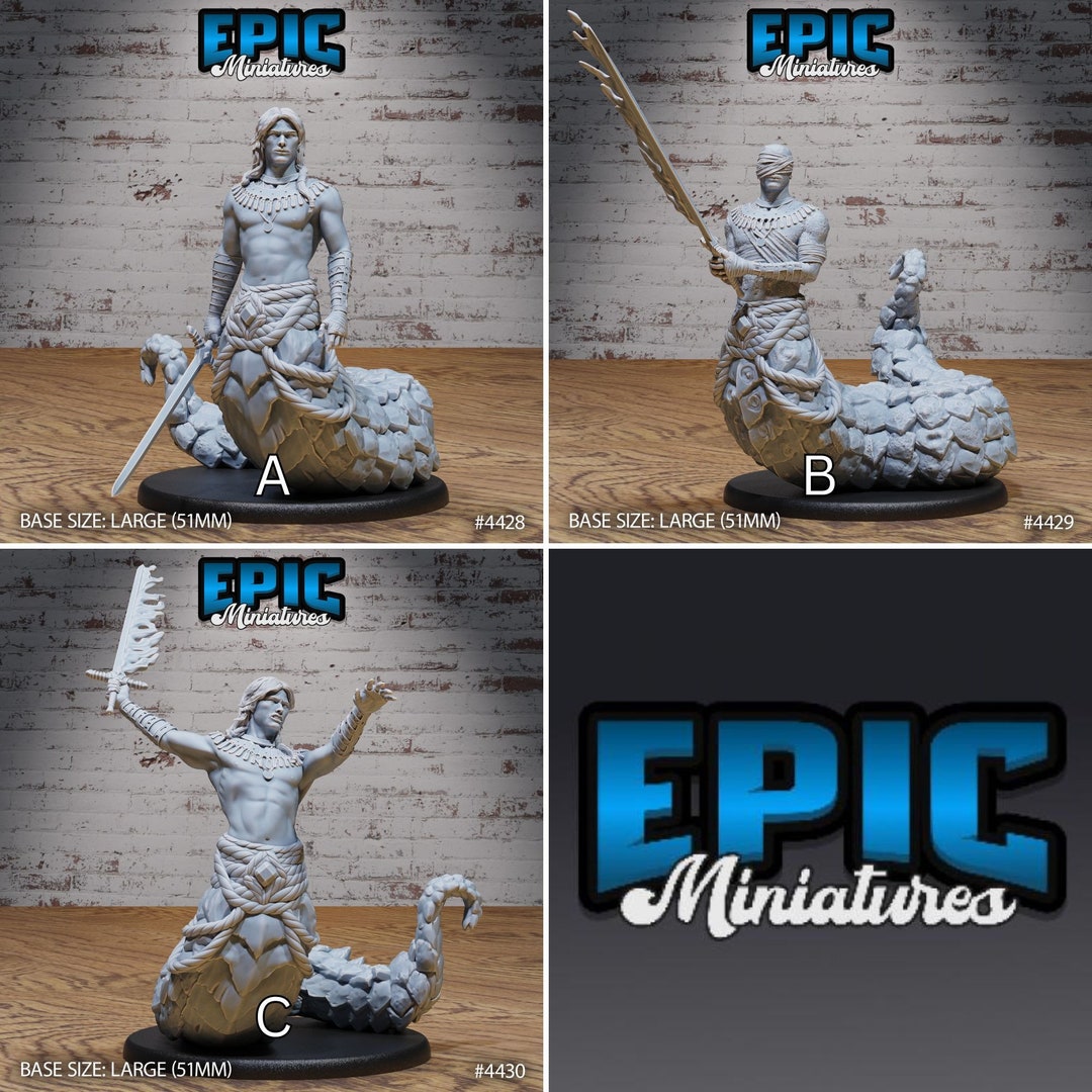Lamia Prince 3d Printed Miniature Sculpted by Epic Miniatures - Etsy