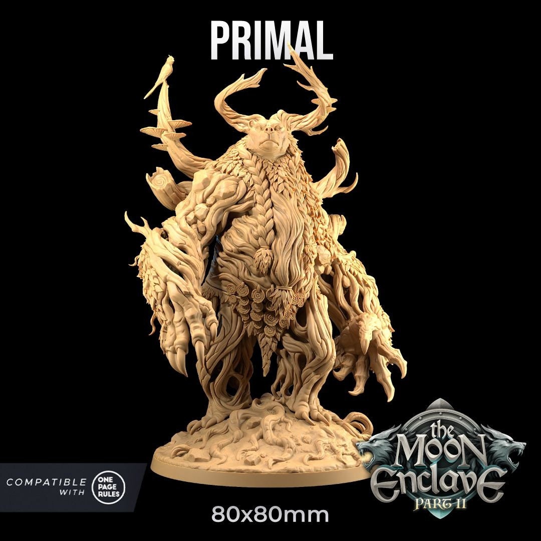 The Primal - the Moon Enclave - 3d Printed Miniature by Dragon Trappers ...