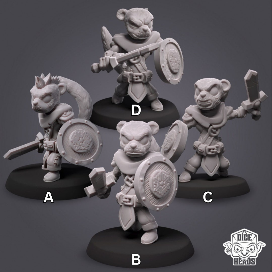 Weasel Infantry - 3d Printed Miniature by Diceheads - Etsy