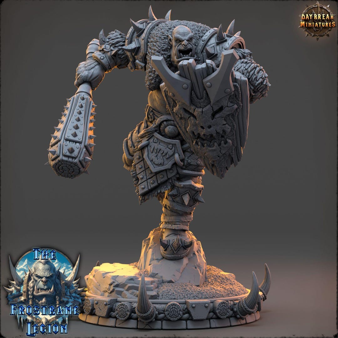 Throggar Wolfbane - the Frostbane Legion (ice Orcs) - 3d Printed ...