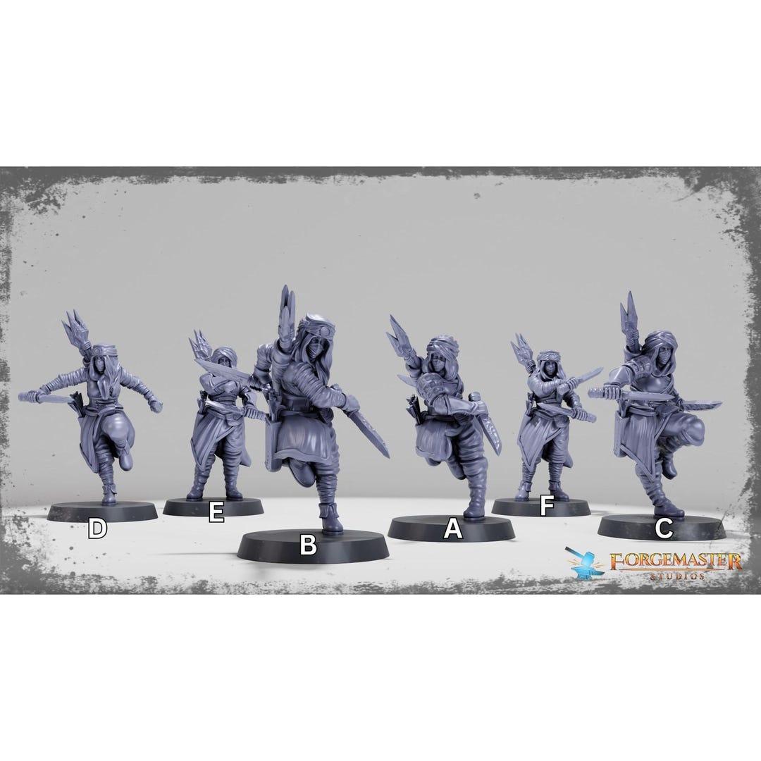 Pikemaidens W Dagger - 3d Printed Miniature Sculpted by Forgemaster ...