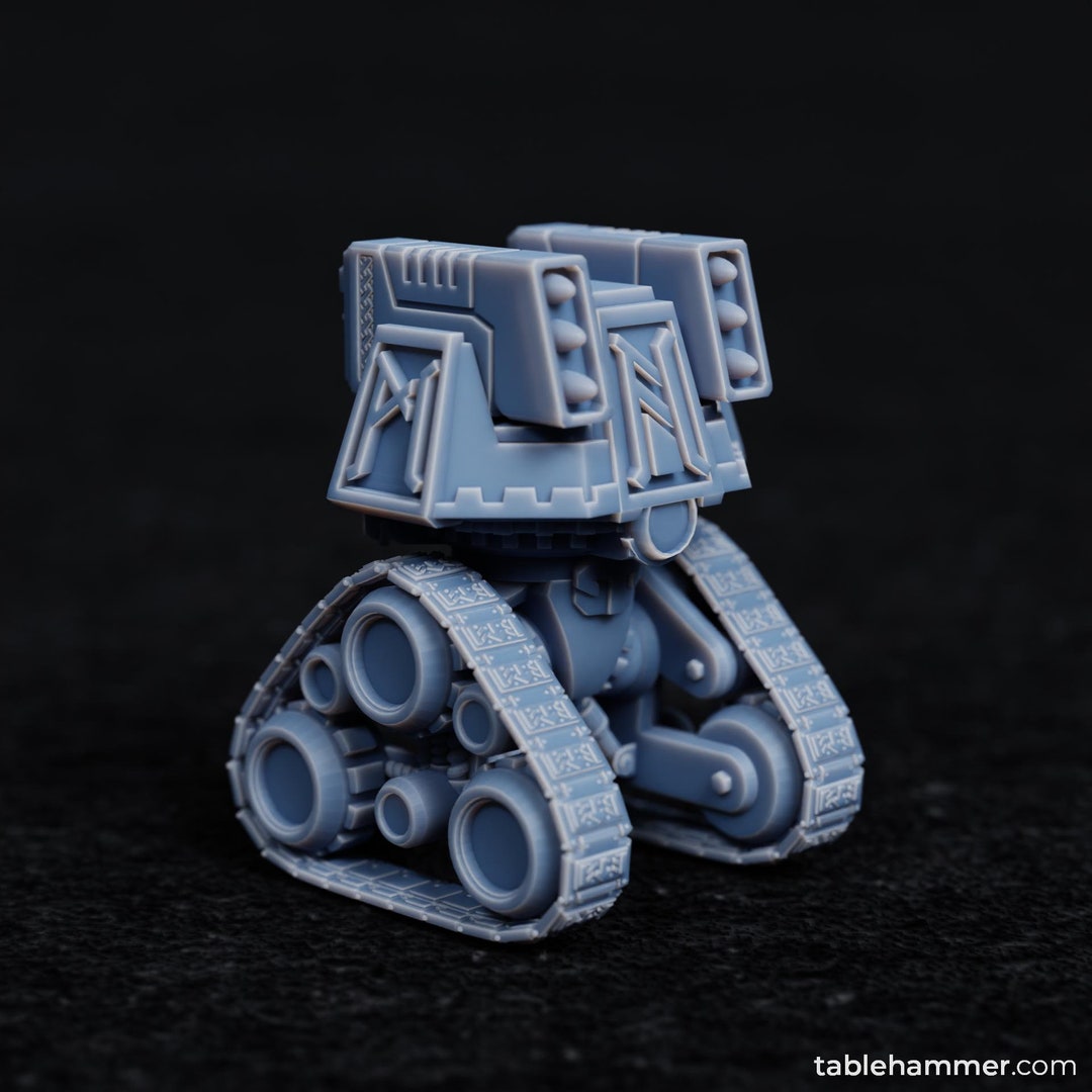 Dwarf Mobile Turret Federation of Tyr 3d Printed Miniatures Sculpted by ...