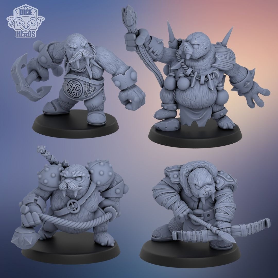 Walrus Guild - 3d Printed Miniature by Diceheads - Etsy