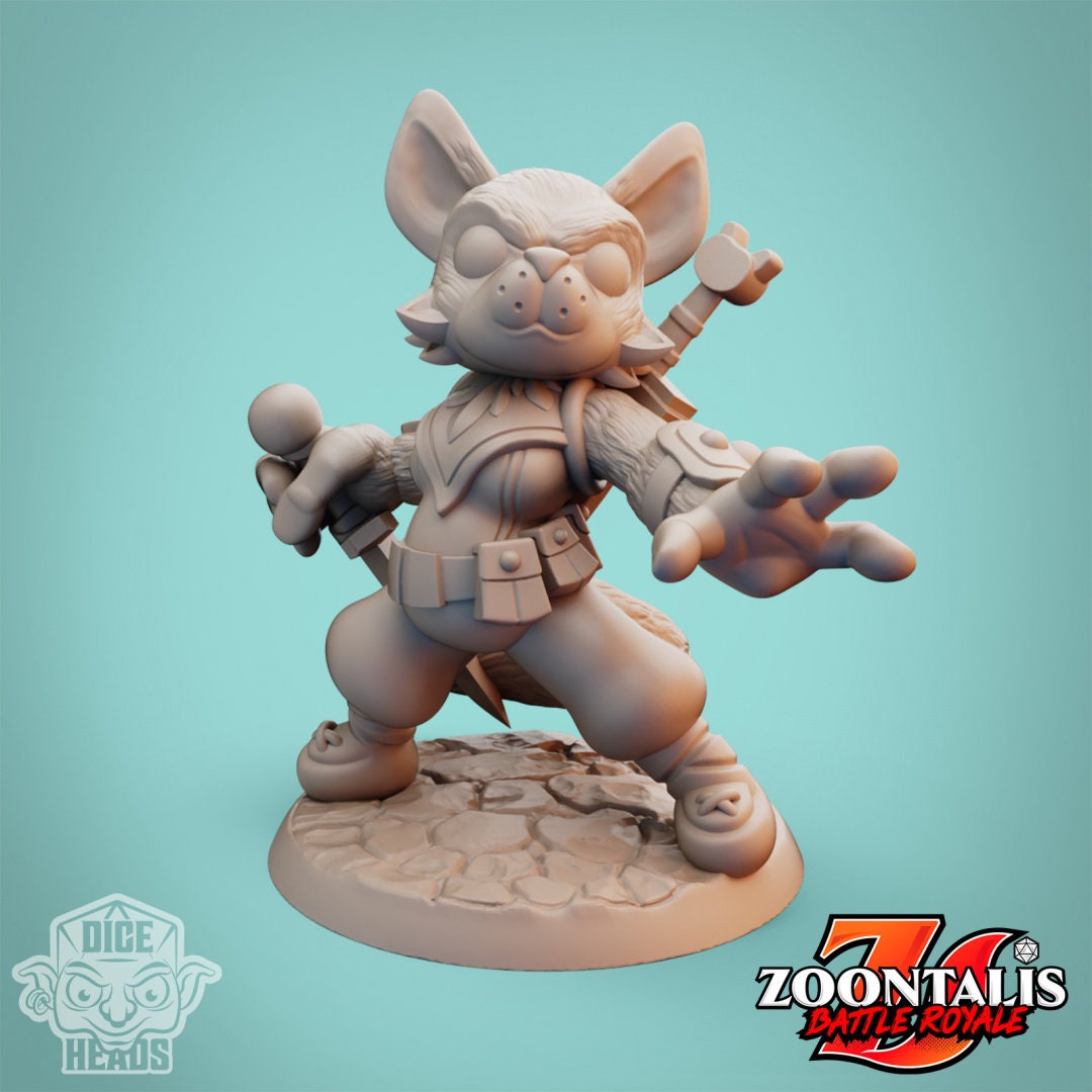 Cat Rogue 3d Printed Miniatures Sculpted by Dice Heads - Etsy