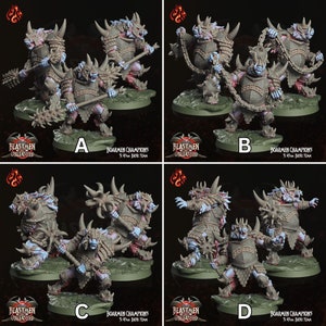 Boarmen Champions - 3d Printed Miniature by Crippled God Foundry - Etsy