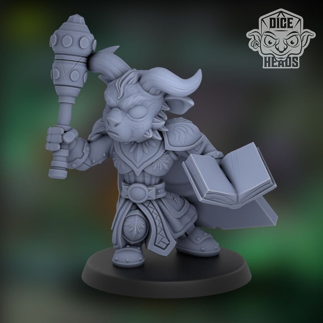 Goat Priest - 3d Printed Miniature by Diceheads - Etsy