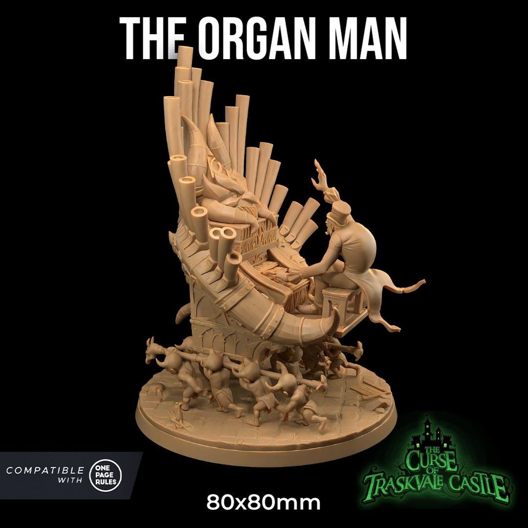 The Organ Man - 3d Printed Miniature by Dragon Trappers Lodge - Etsy