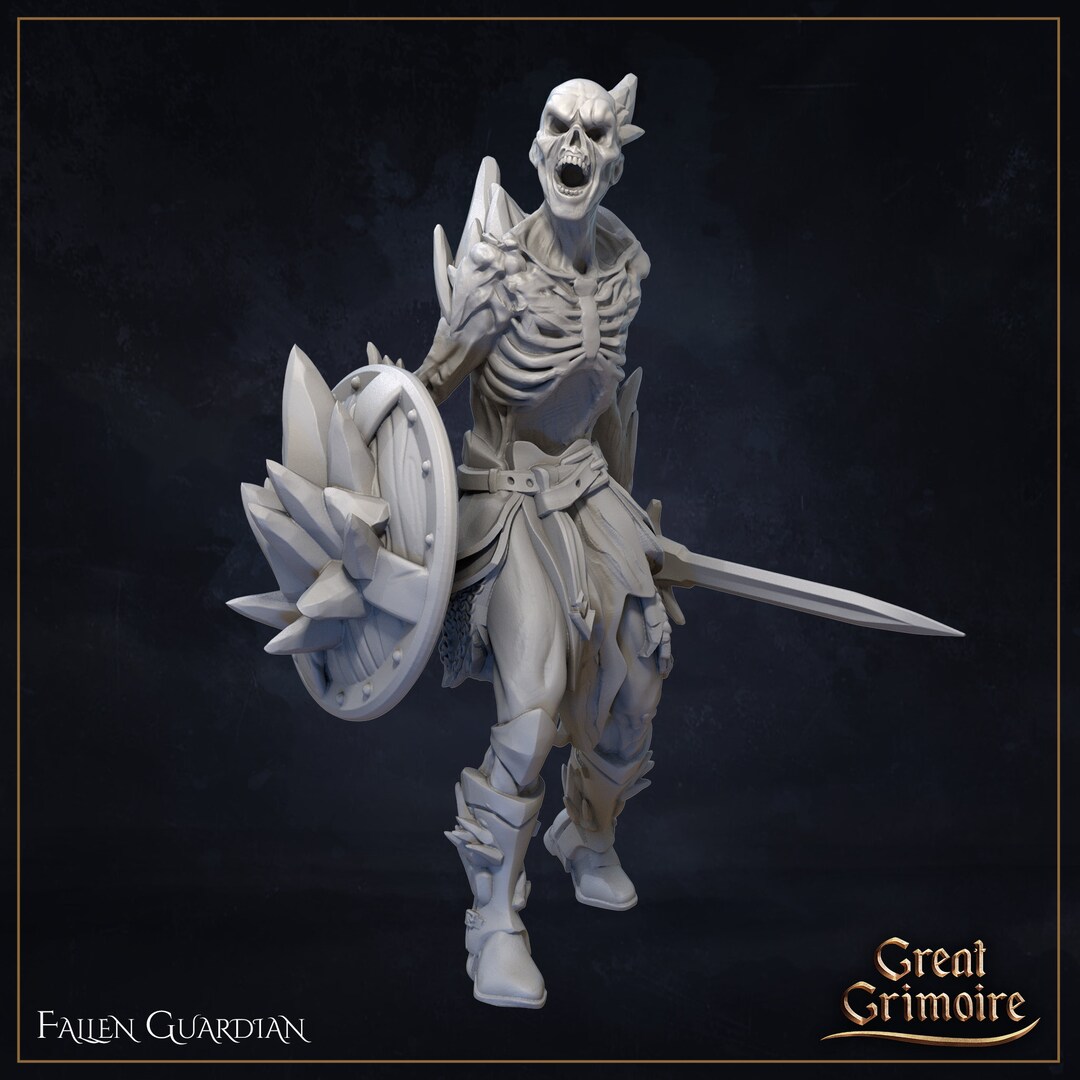 Frozen Undead 3d Printed Miniature Sculpted by Great Grimoire - Etsy