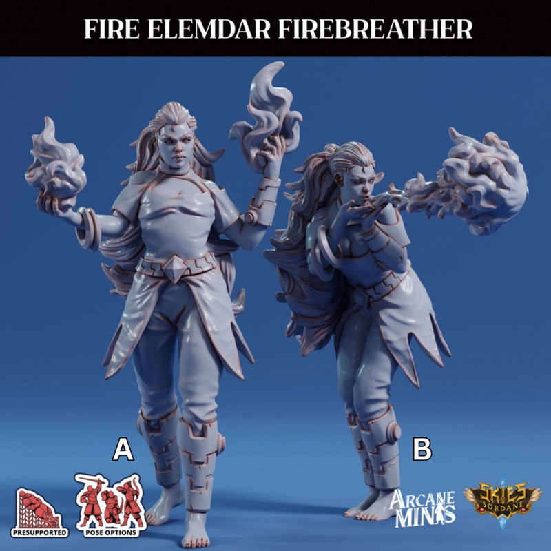 Female Fire Genasi - Etsy