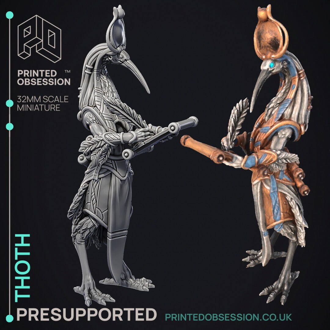 Thoth - 3d Printed Miniatures Sculpted by Printed Obsession - Etsy