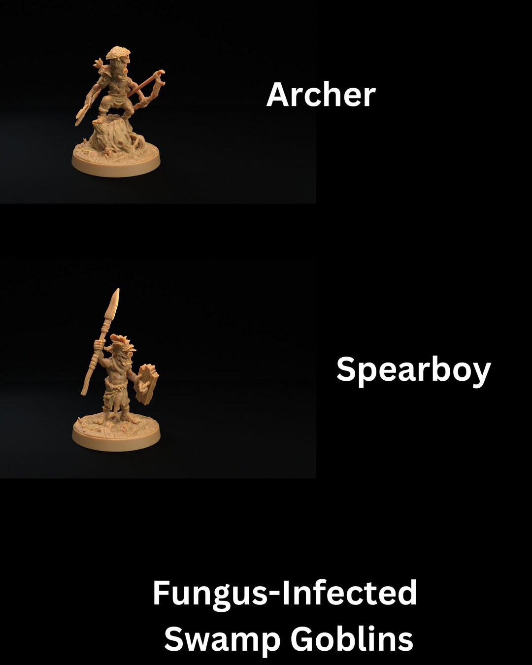 Fungus Infected Swamp Goblins - 3d Printed Miniatures Sculpted by ...