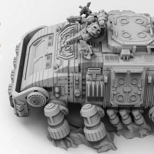 Stegodon APC - Modular Vehicle 3d Print Sculpted by Atlan Forge - Etsy