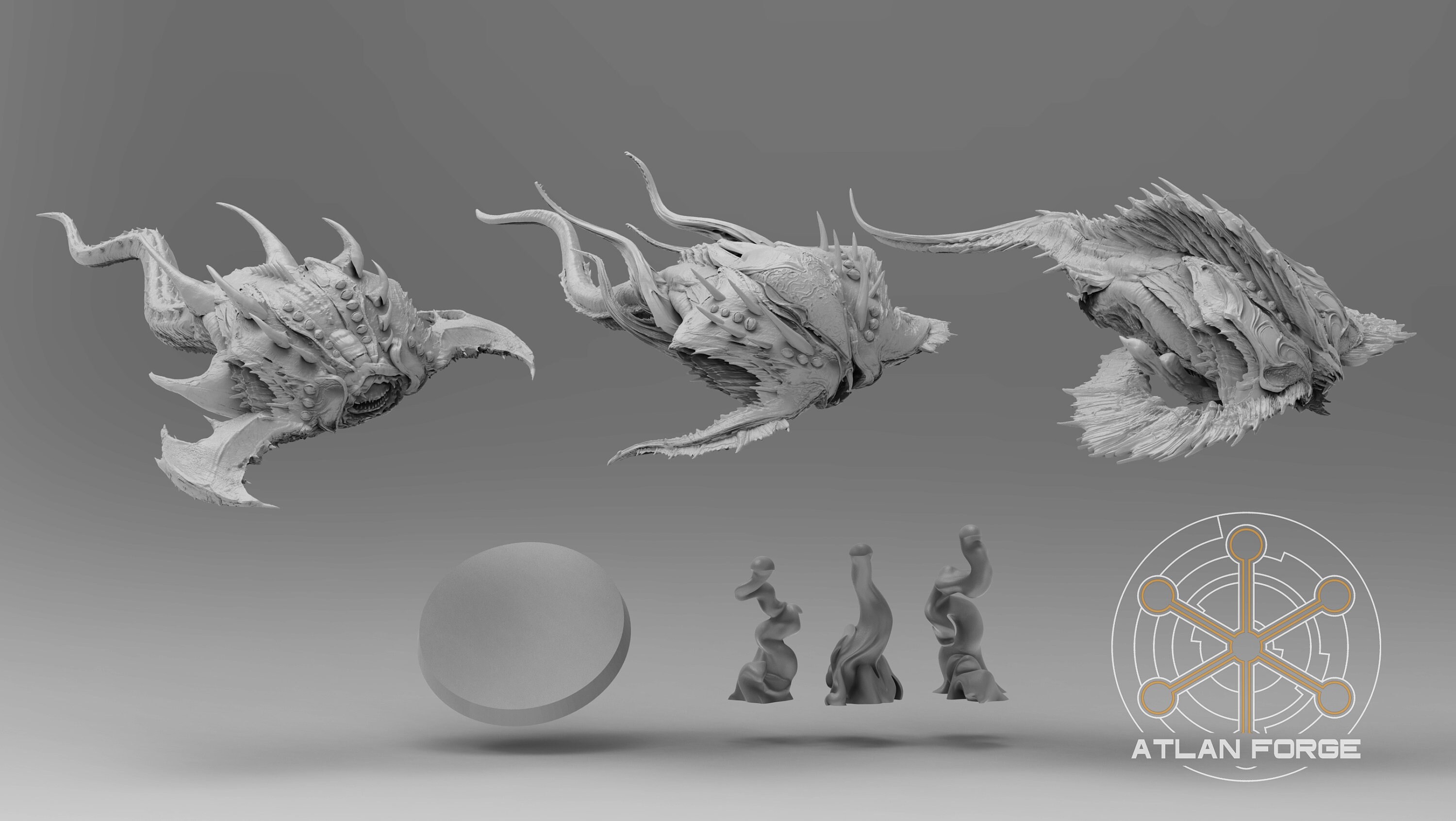 Manta Demons Sculpted by Atlan Forge - Etsy