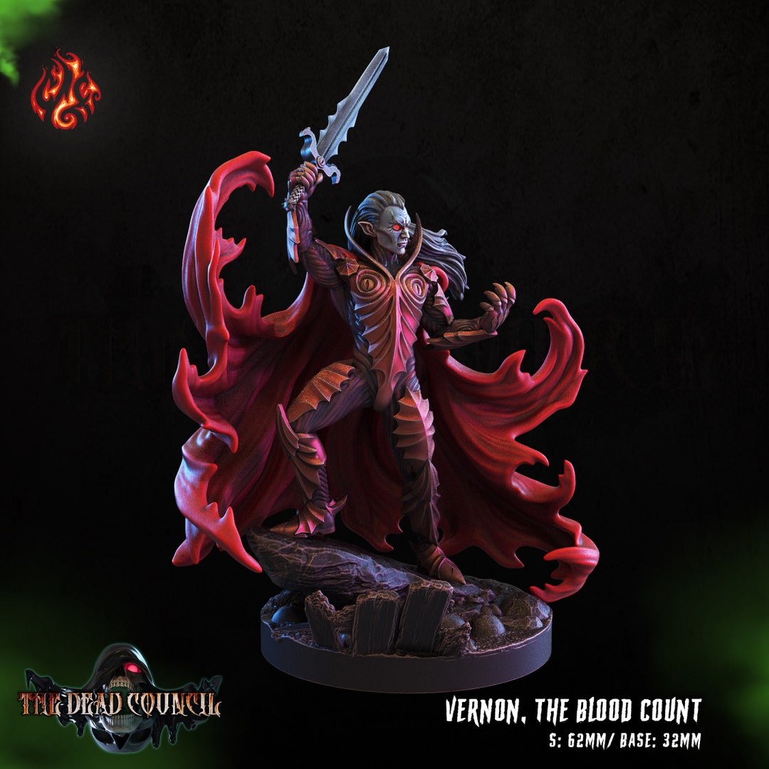Vernon, the Blood Count - Vampire Lord - the Dead Council 3d Printed ...