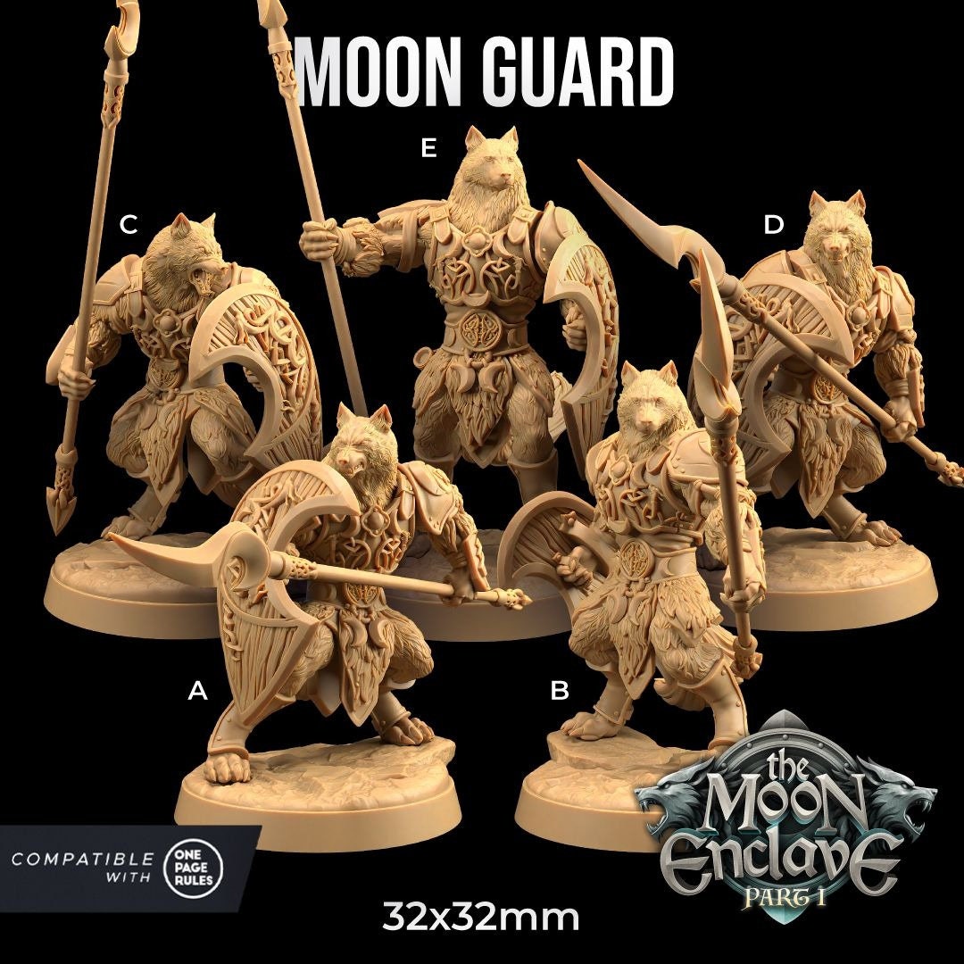 Moon Guard - the Moon Enclave - 3d Printed Miniature by Dragon Trappers ...