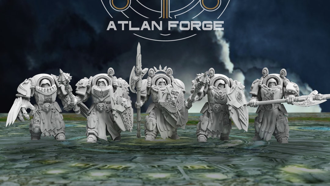 Angelic Assault Dominators 5 Model Knights Angelic Unit Sculpted by ...