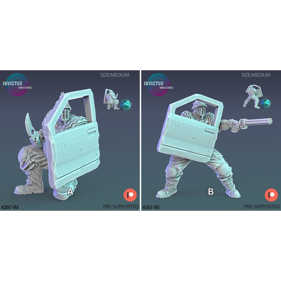 Armored Mad Guardian 3d Printed by Invictus Miniatures - Etsy