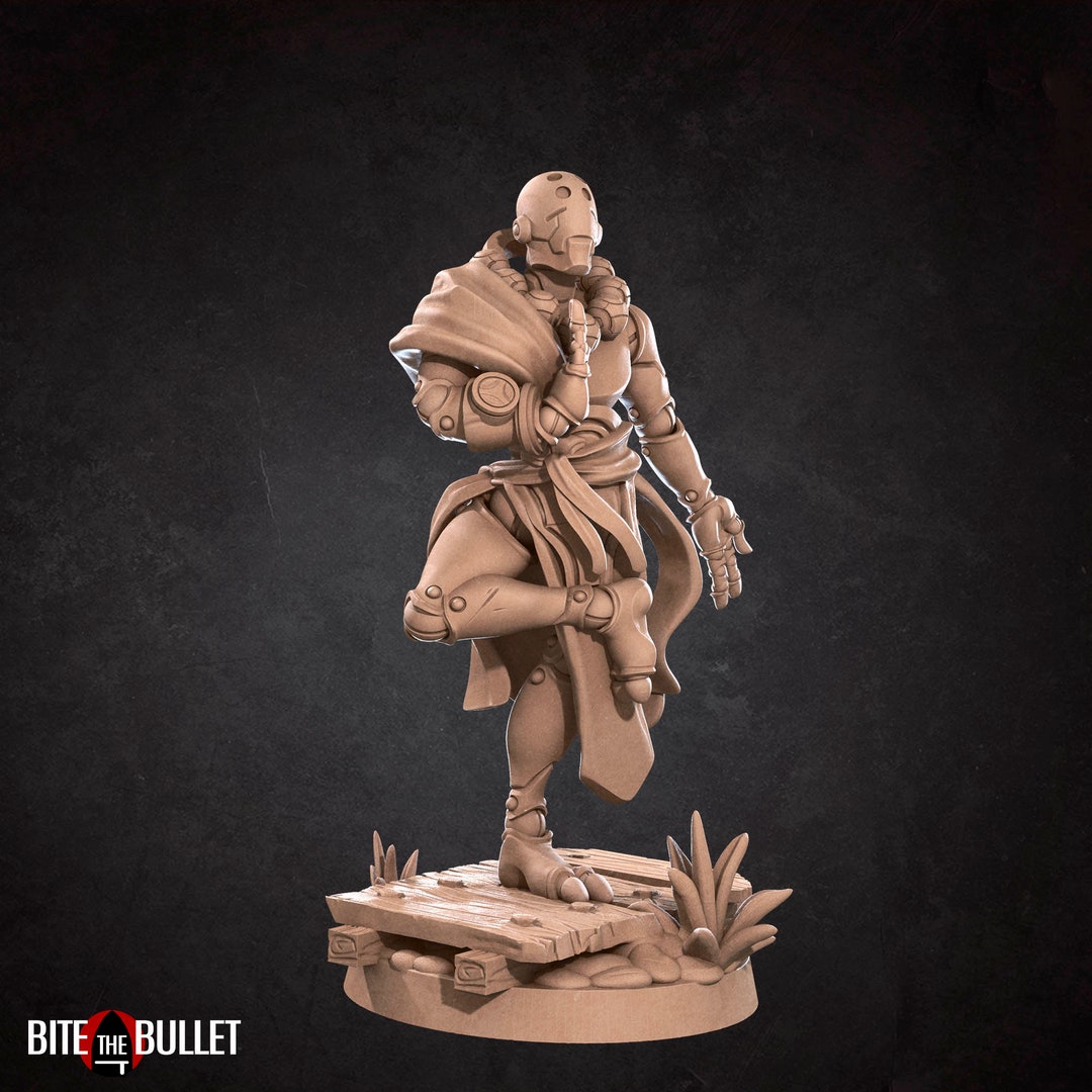 Warforged Monk - 3d Printed Miniatures Sculpted by Bitethebullet - Etsy