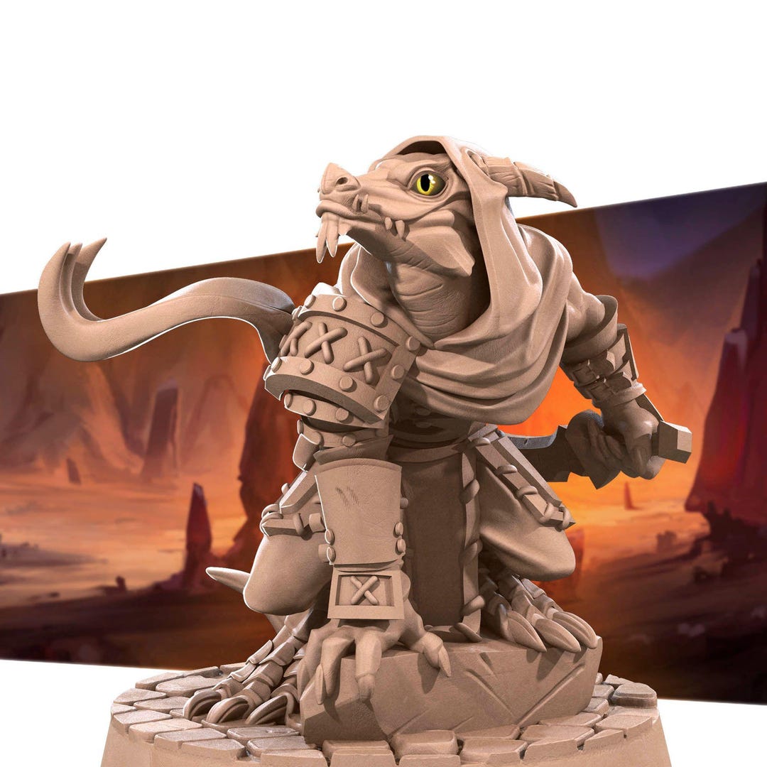 Kobold Rogue - Kobold DND - 3d Printed Miniature Sculpted by Bite the ...