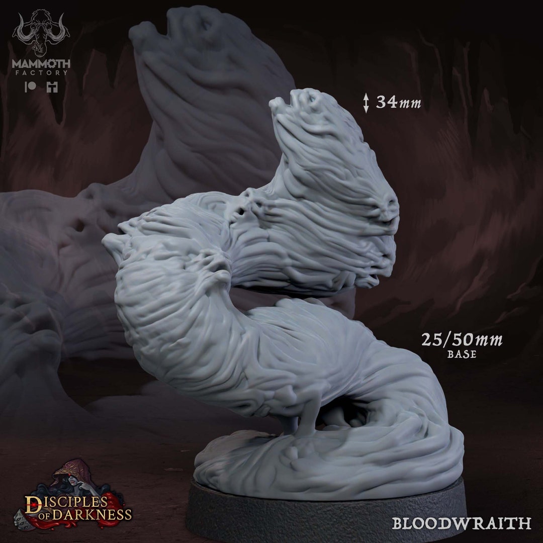 Bloodwraith 3d Printed Miniature by Mammoth Factory - Etsy