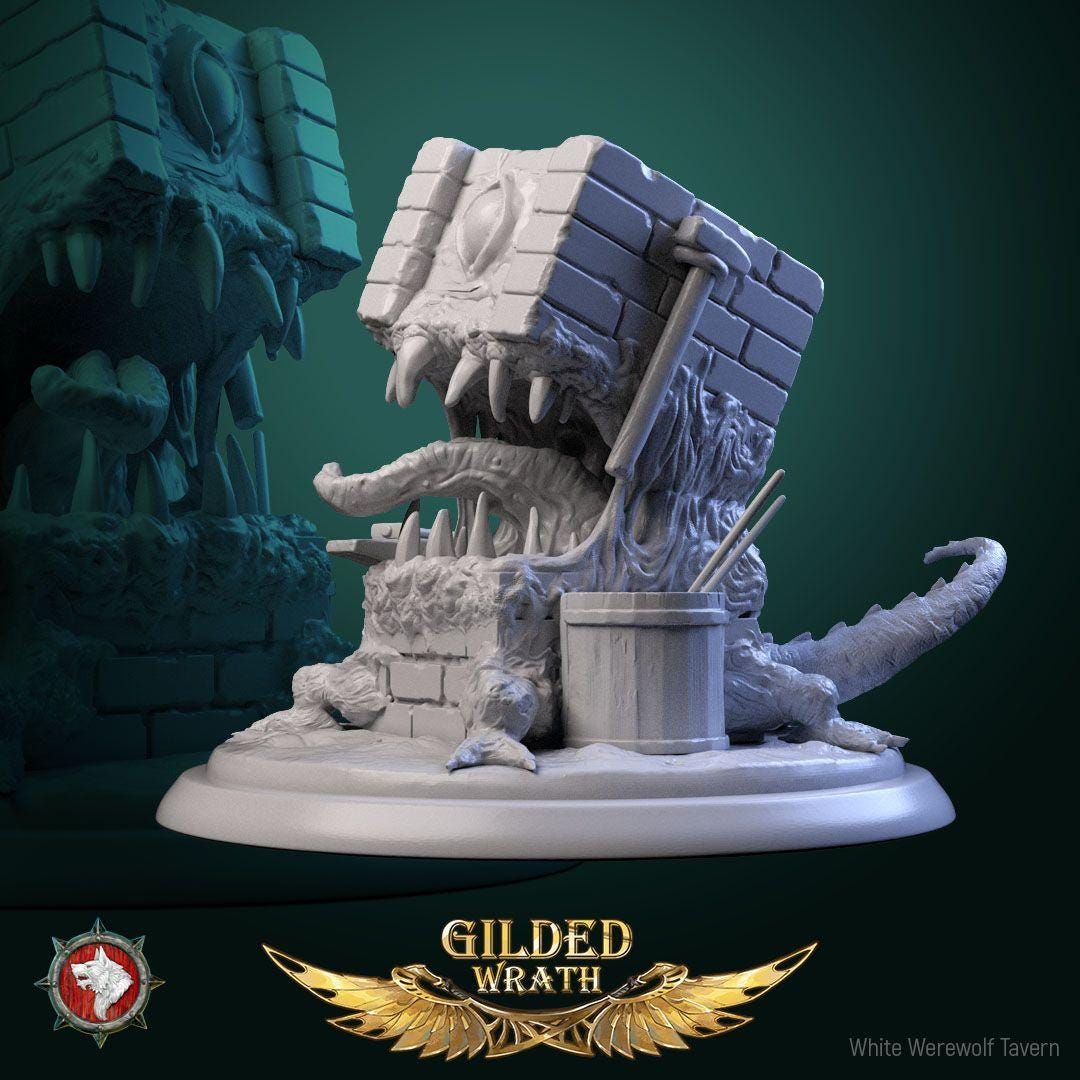 Vault Spawn Gilded Wrath 3d Printed Miniature Sculpted by White Werewolf Tavern - Etsy