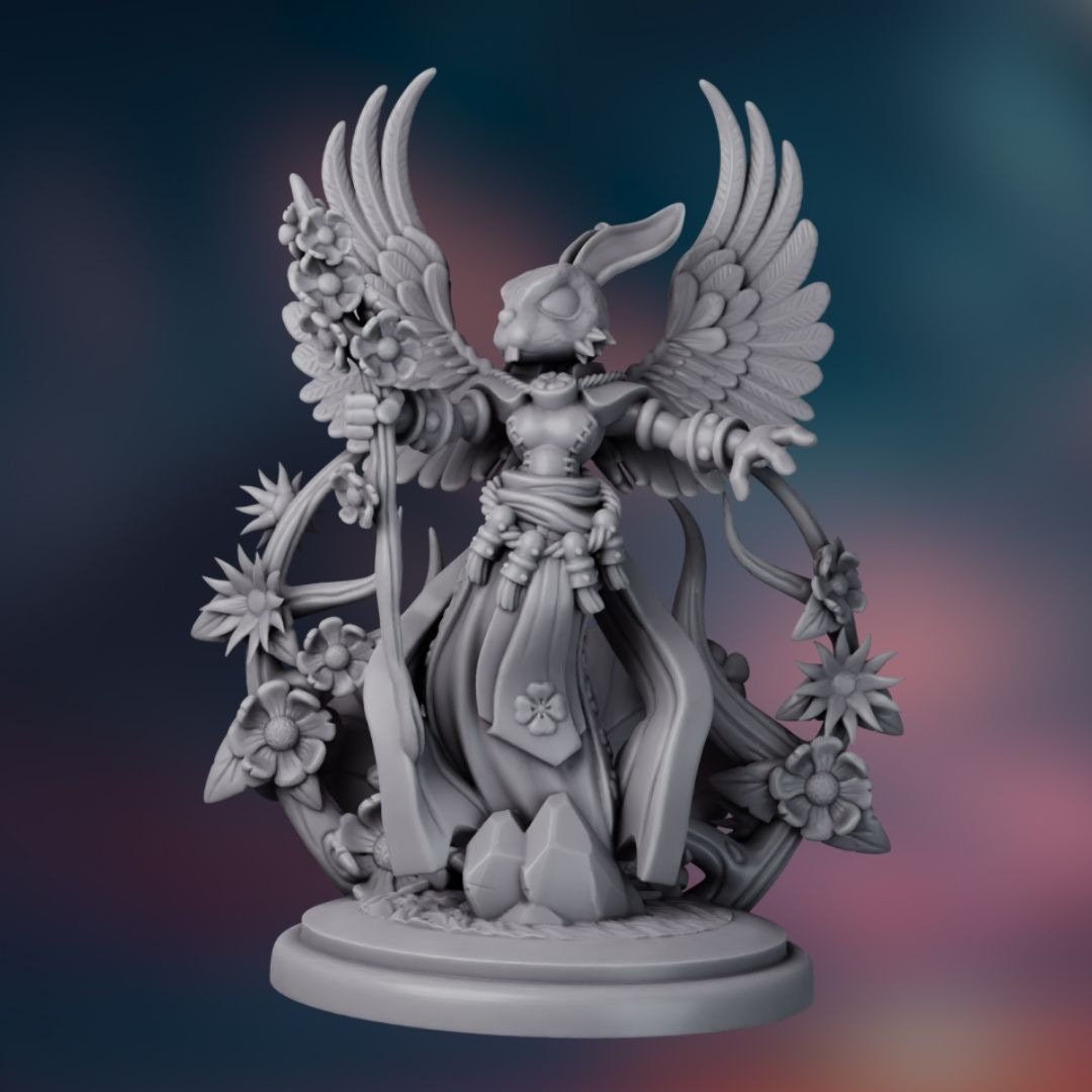 Lapina, Rabbit Goddess of Nature 3d Printed Miniature by Diceheads - Etsy