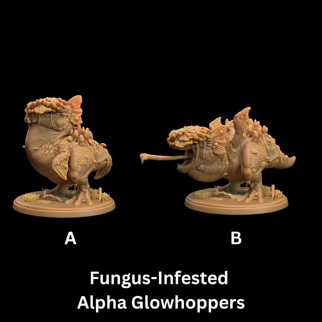 Fungus Infected Alpha Glowhopper - 3d Printed Miniatures Sculpted by ...