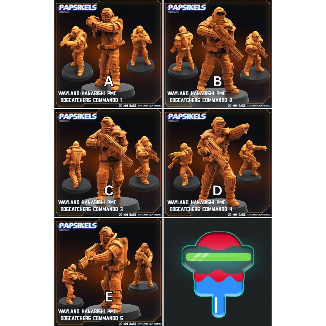 Wayland Hanabishi PMC Dogcatchers Commando - 3d Printed Miniature ...