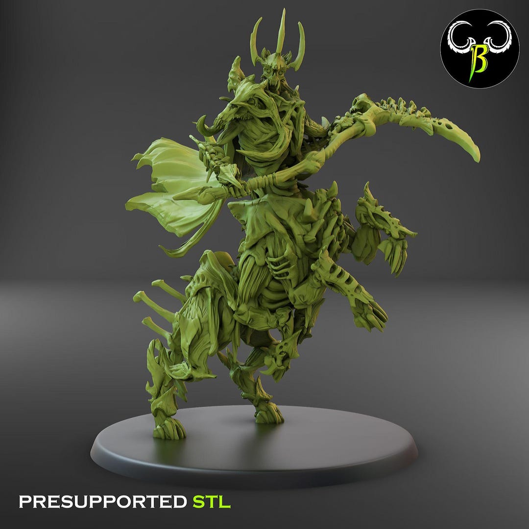 Blight Champion Crypt Nightmares 3d Printed Miniature Sculpted by Clay ...